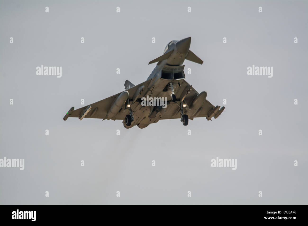 RAF Typhoon jet in flight Stock Photo - Alamy