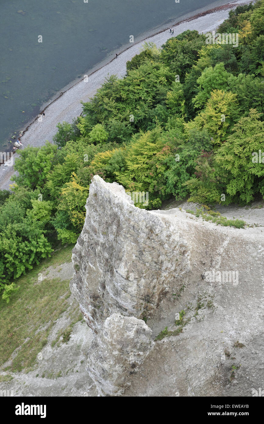 Sassnitz, Germany, near the cliffs Koenigsstuhl on Ruegen Stock Photo ...