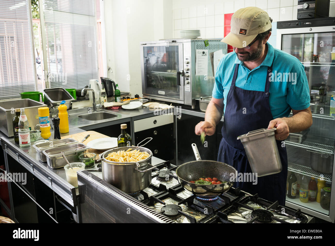 Berlin, Germany, canteen Ex-Rotaprint Stock Photo - Alamy