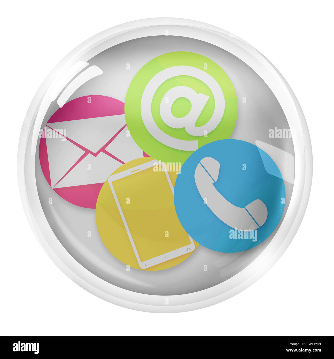 Round Icon Button Symbol Stock Photo - Alamy