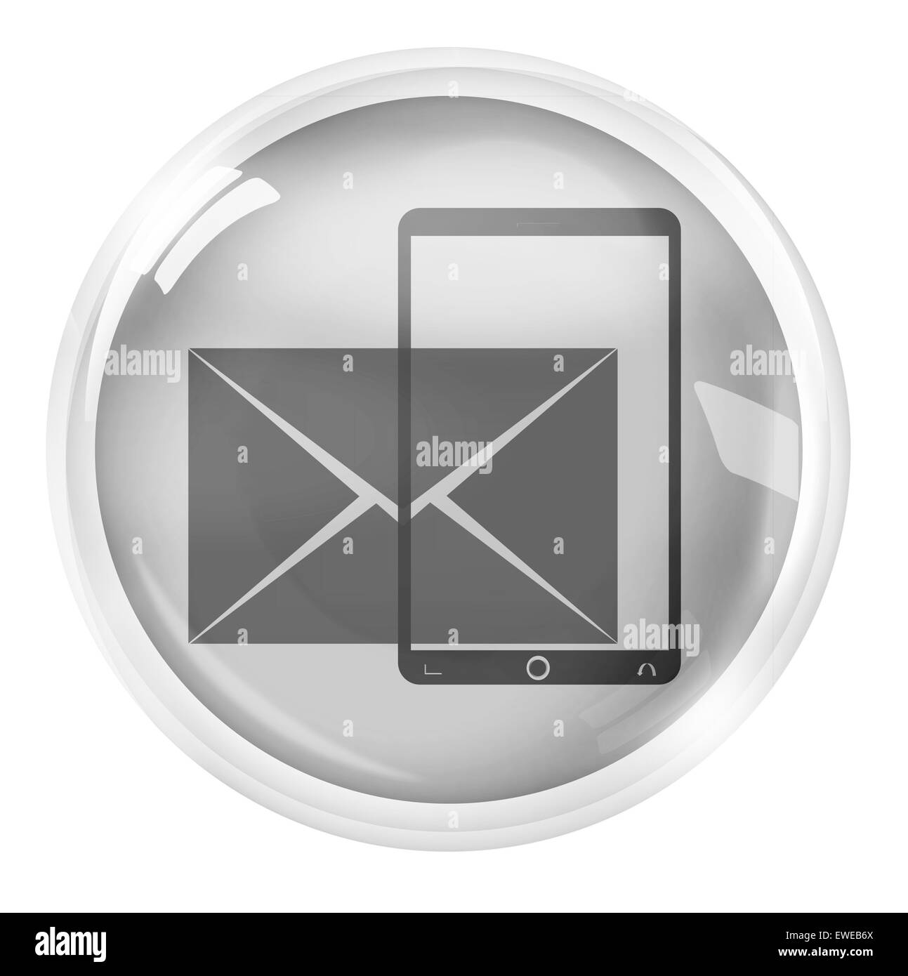 Round Icon Button Symbol Stock Photo - Alamy