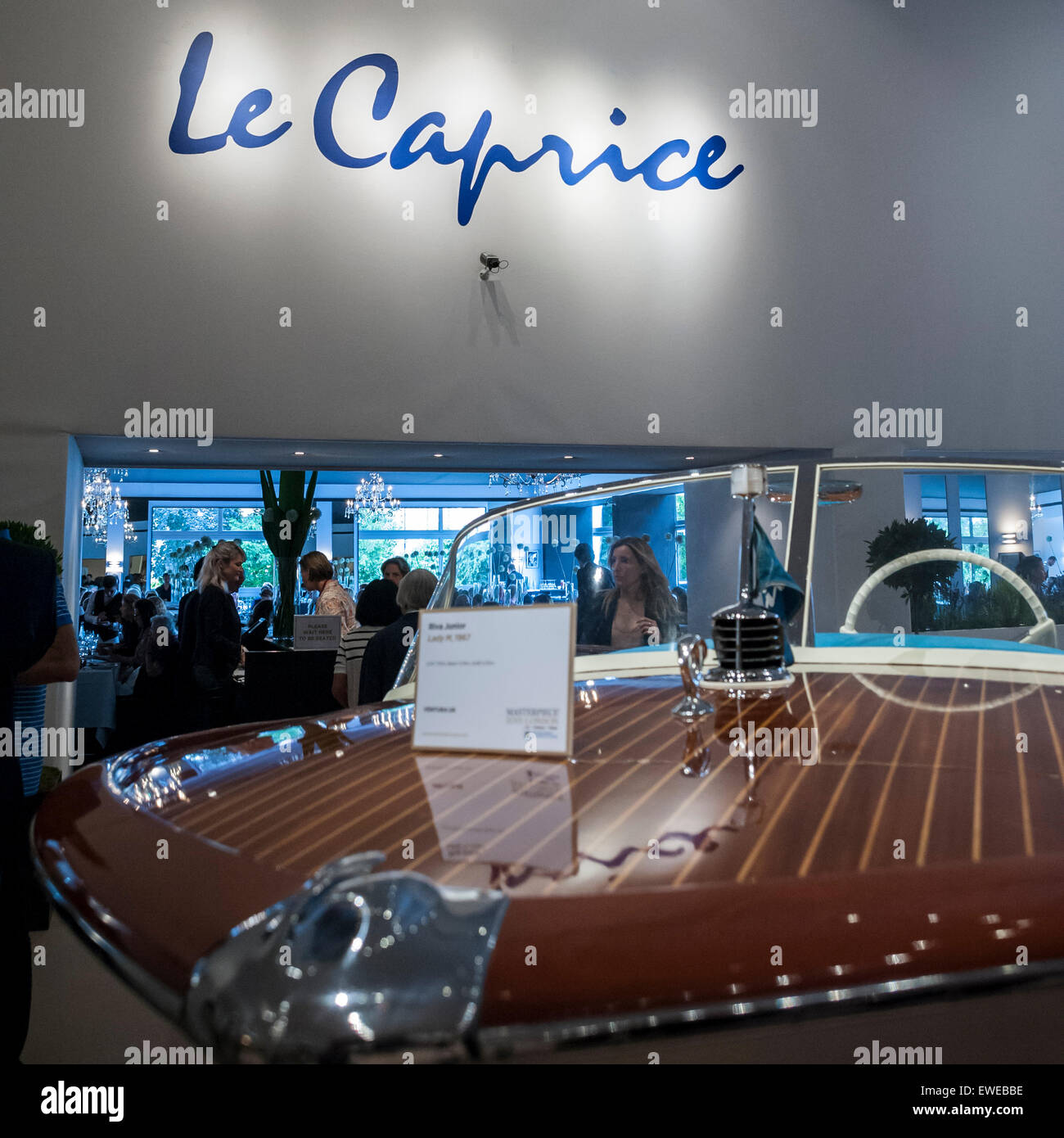 London, UK. 24 June 2015. The restaurant Le Caprice provides food and ...