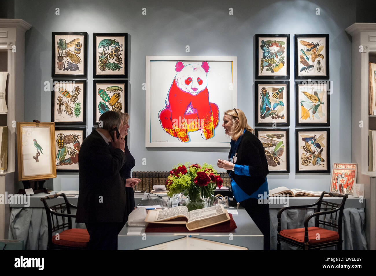 London, UK. 24 June 2015. Andy Warhol's "Giant Panda - endangered ...