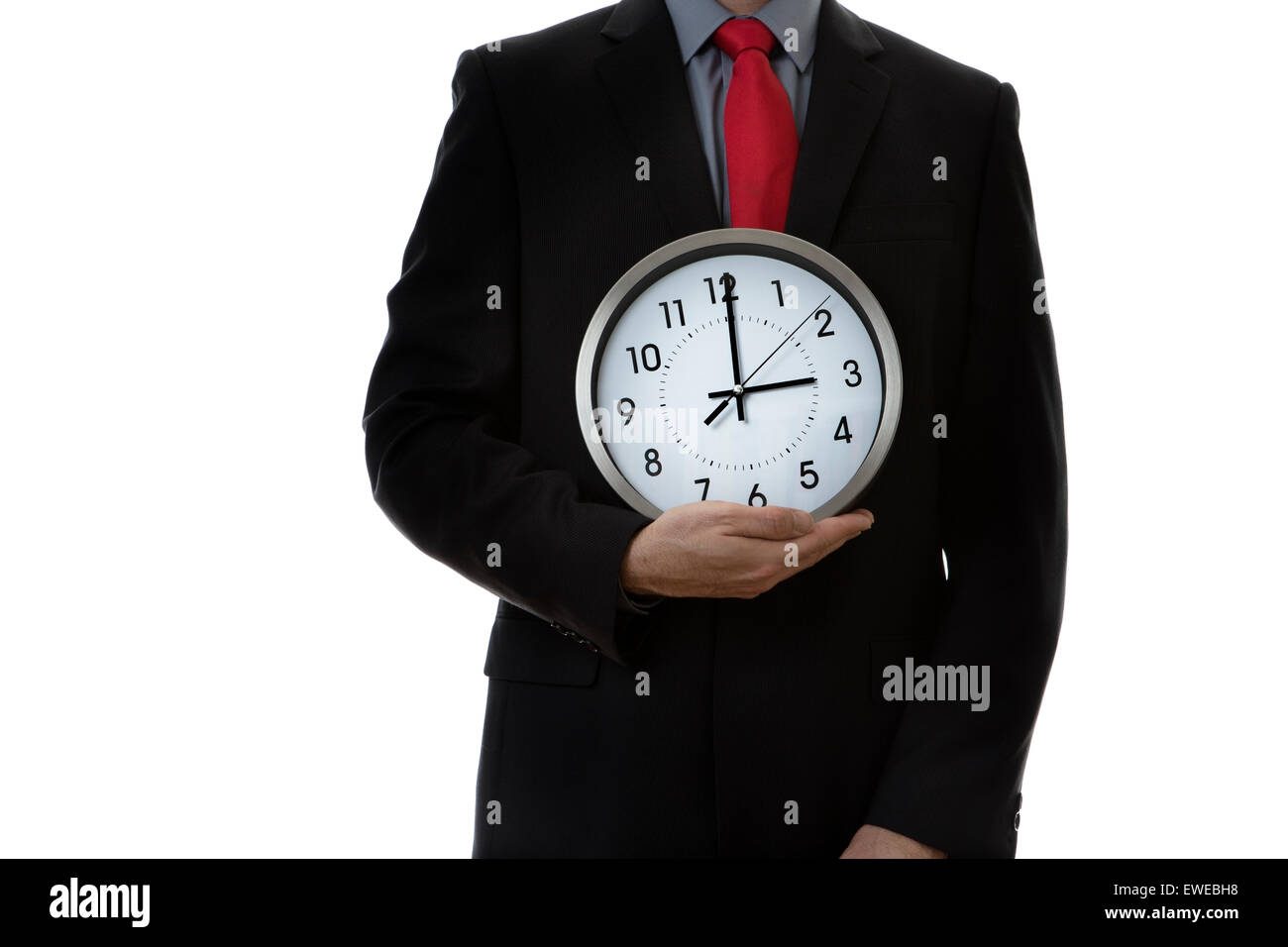 Man holding large clock hi-res stock photography and images - Alamy