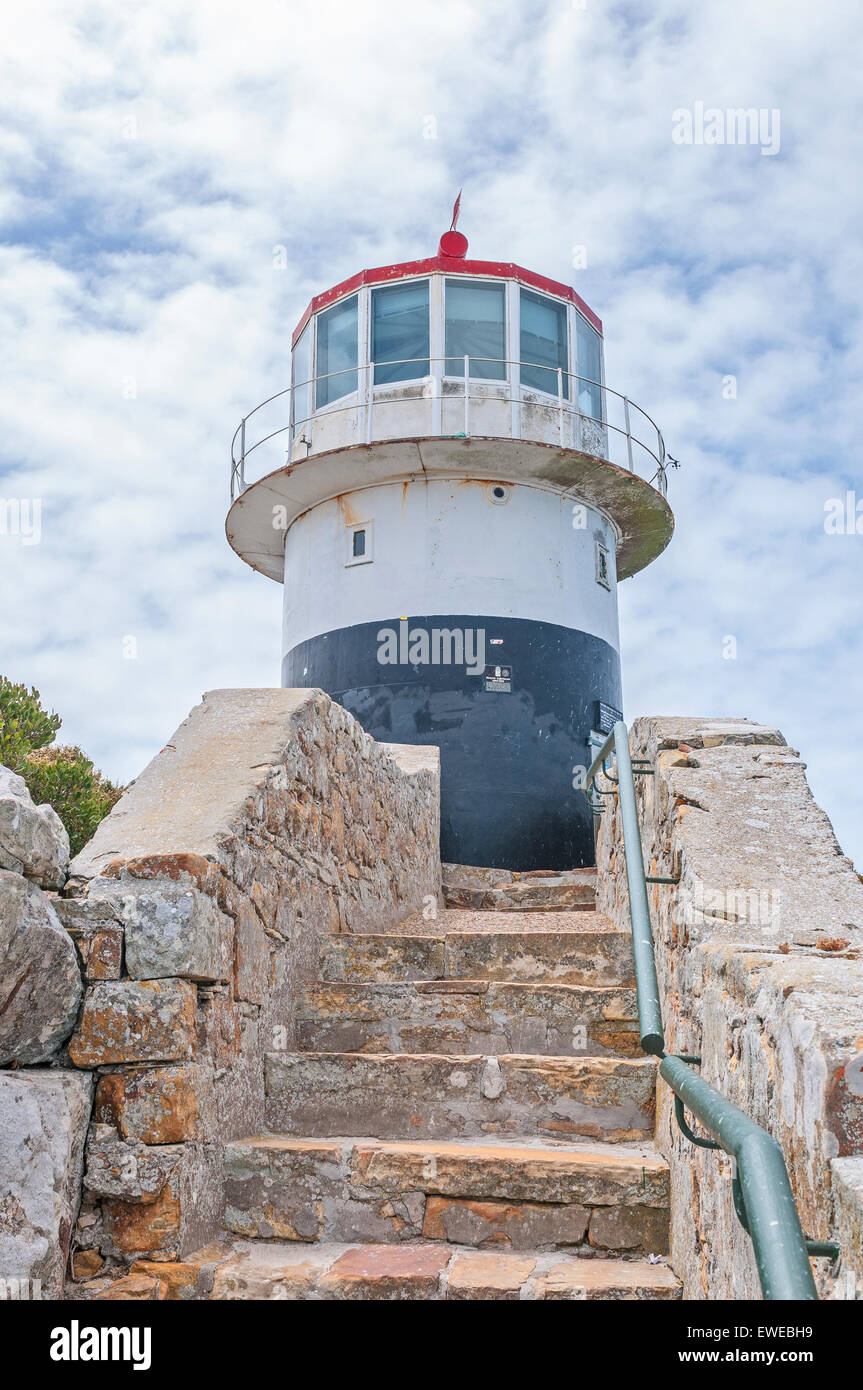 Historic lighthouse at Cape Point in the Table Mountain National Park ...