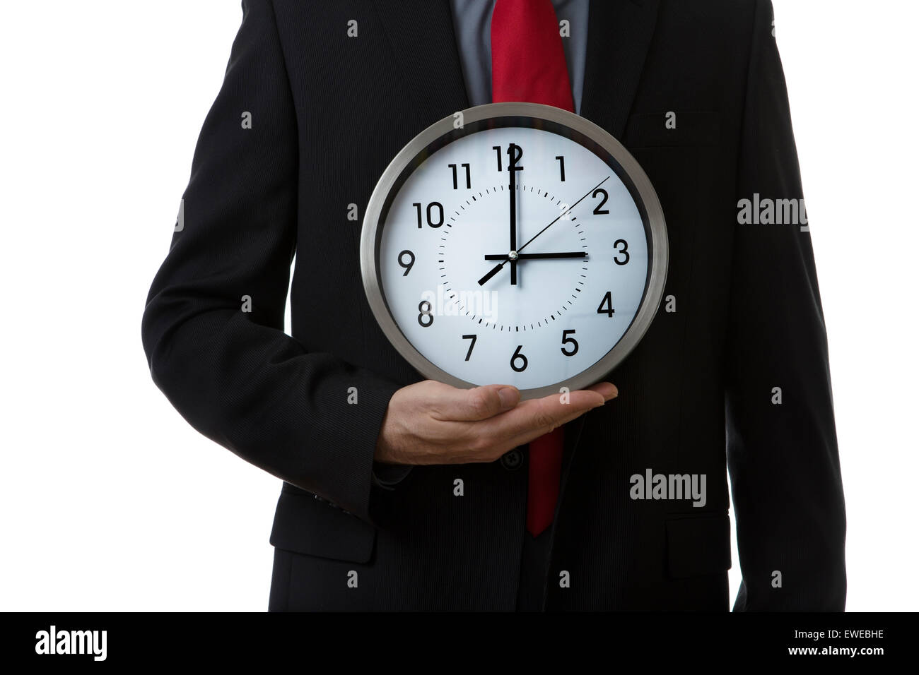 Man holding large clock hi-res stock photography and images - Alamy