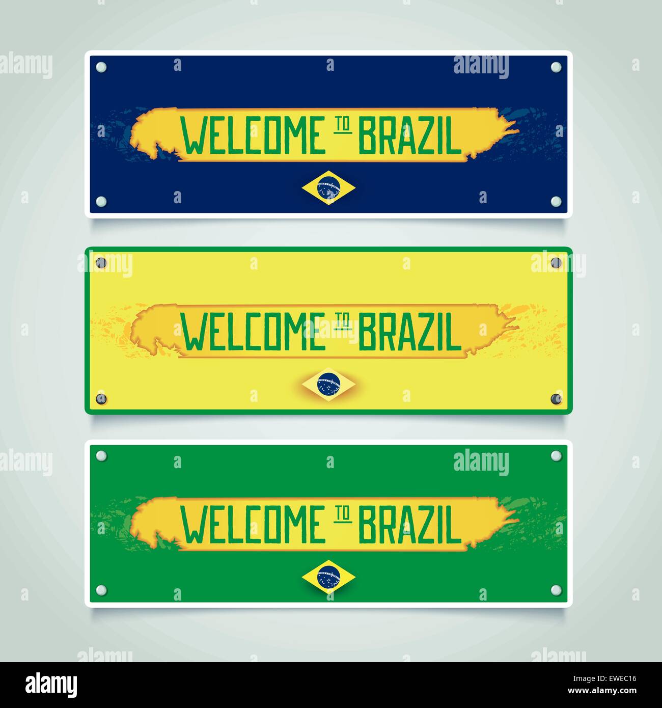 Welcome to brazil Stock Vector Images - Alamy