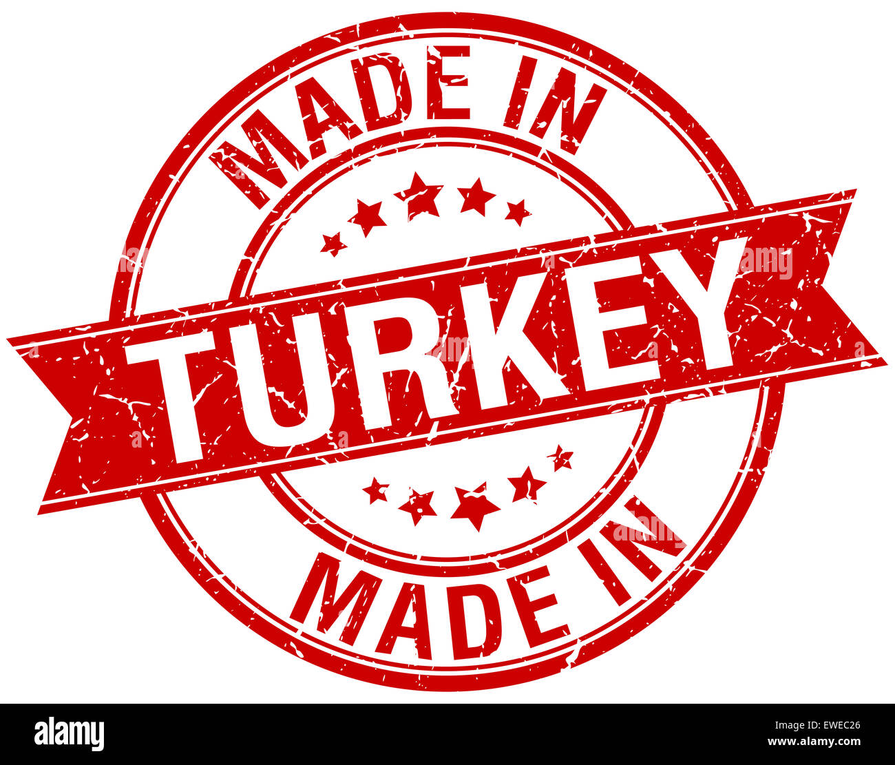 Made in turkey round seal hi-res stock photography and images - Alamy