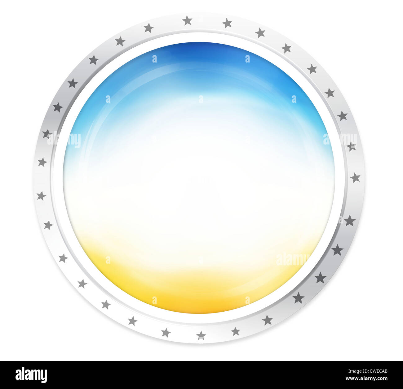 Round Icon Stars Borders Stock Photo - Alamy