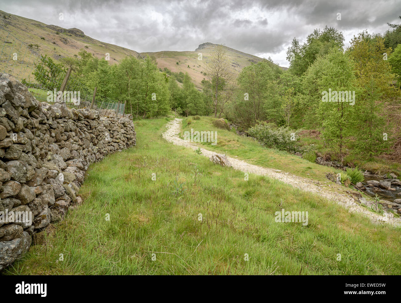 Helvellyn, 950 meters high, and almost the highest fell (mountain, hill ...