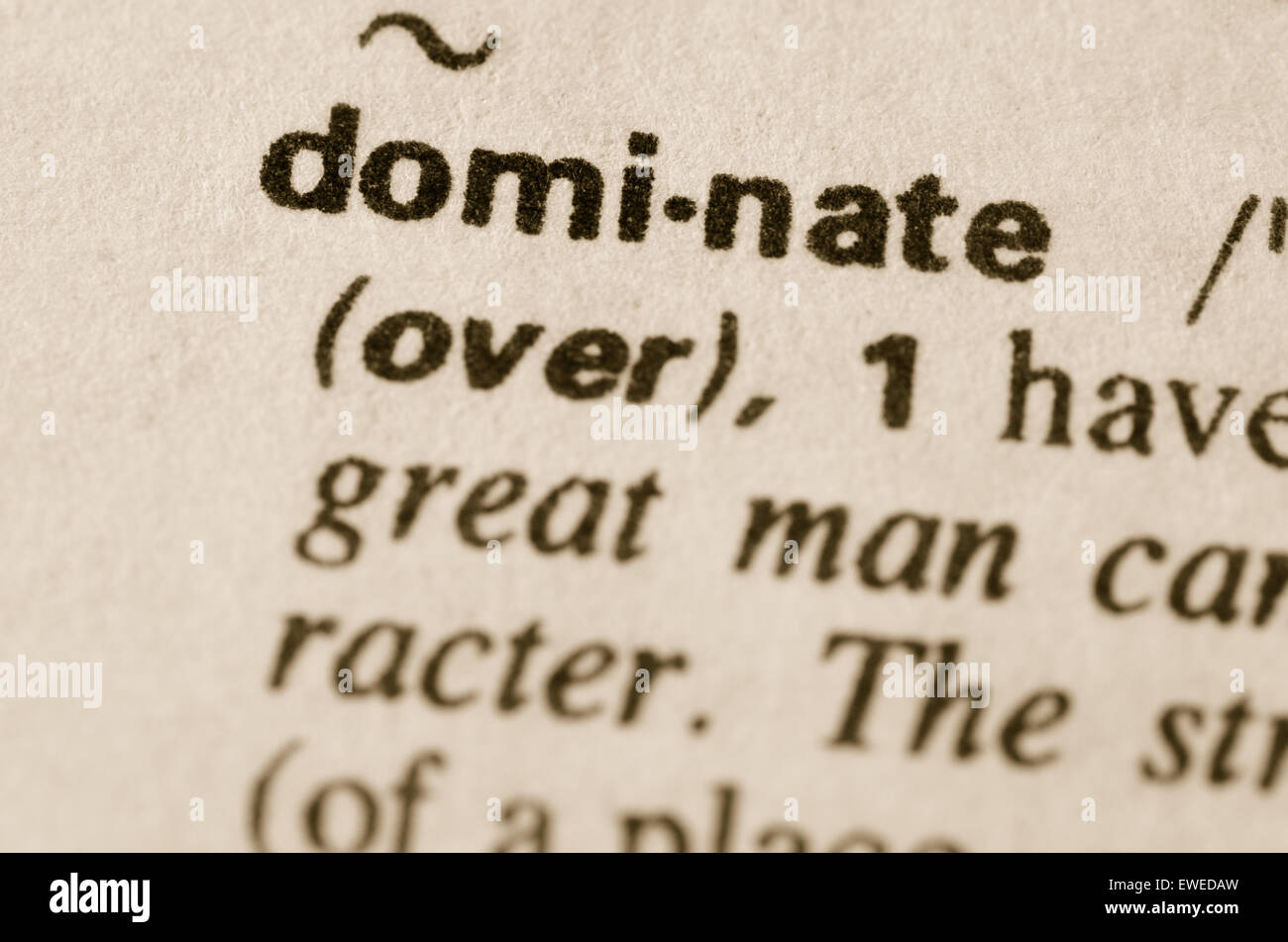 Dominate hi-res stock photography and images - Alamy