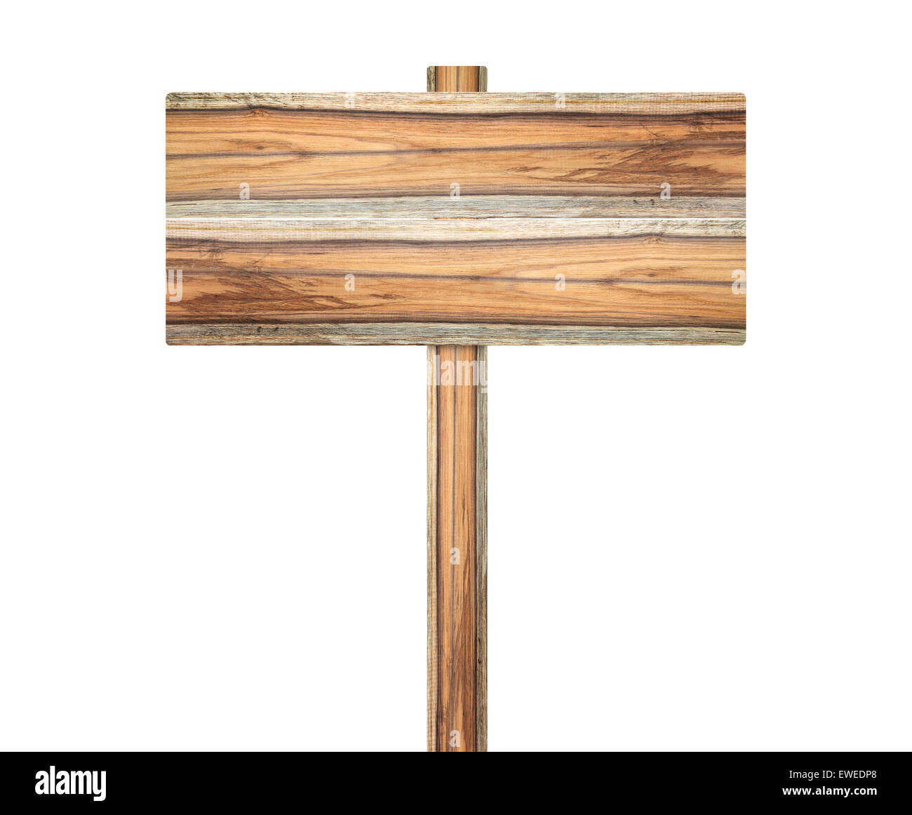 Old wooden billboard isolated on white background Stock Photo - Alamy