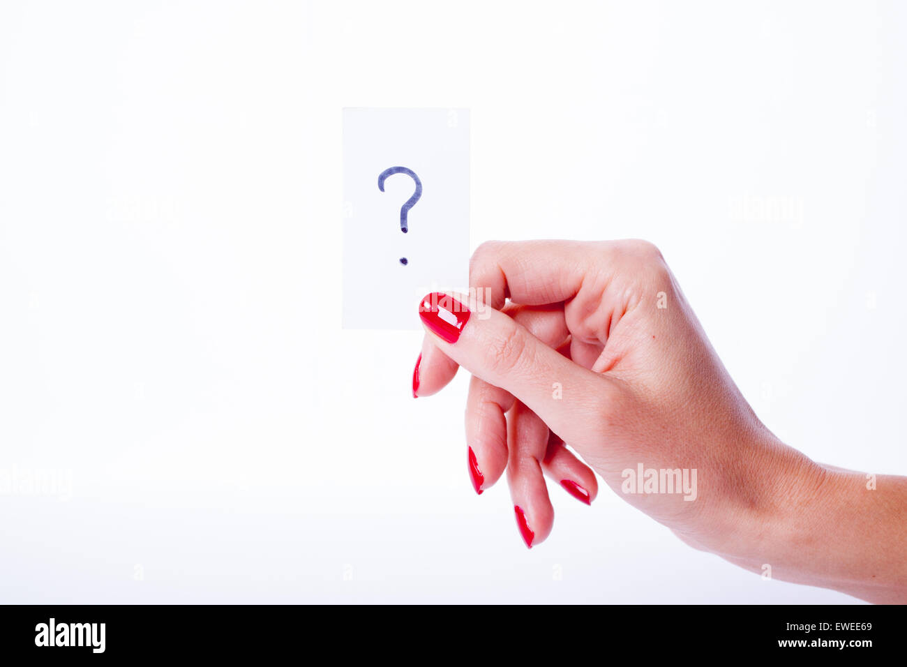 Hands holding sign question mark hi-res stock photography and images ...