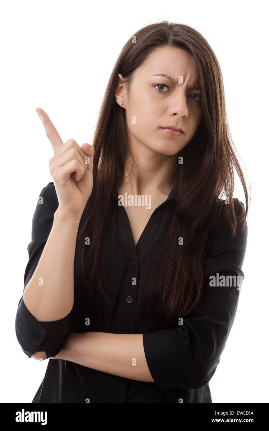 Woman wagging finger hi-res stock photography and images - Alamy