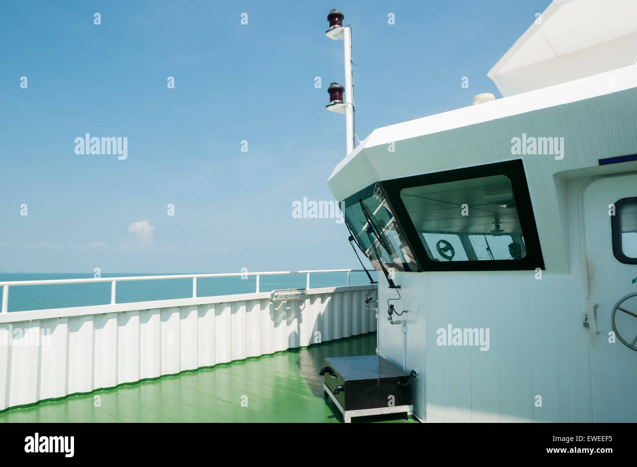 View of bridge on the ferry Stock Photo - Alamy