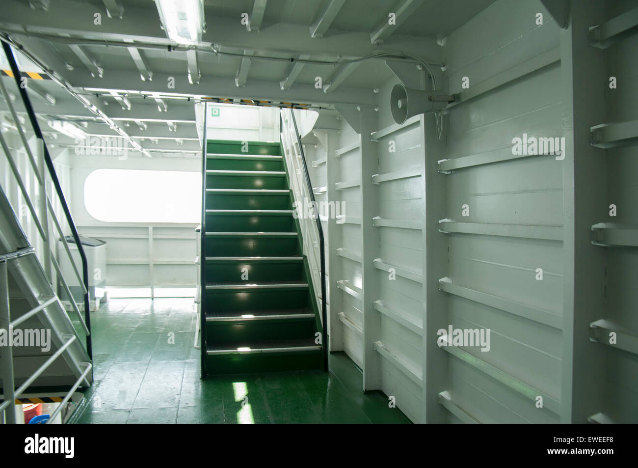 Ship interior staircase hi-res stock photography and images - Alamy