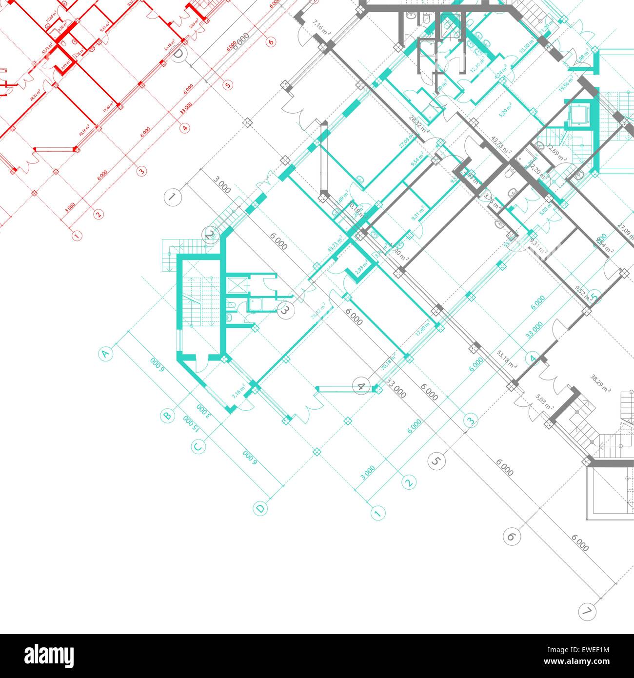 Vector architectural background with plans Stock Vector Image & Art - Alamy