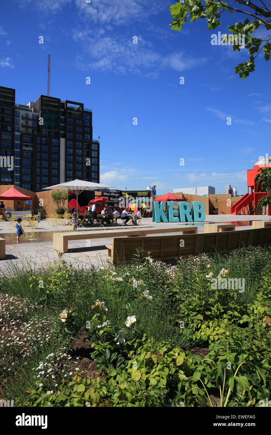 KERB street food on Lewis Cubitt Square on Stable Street at regenerated ...