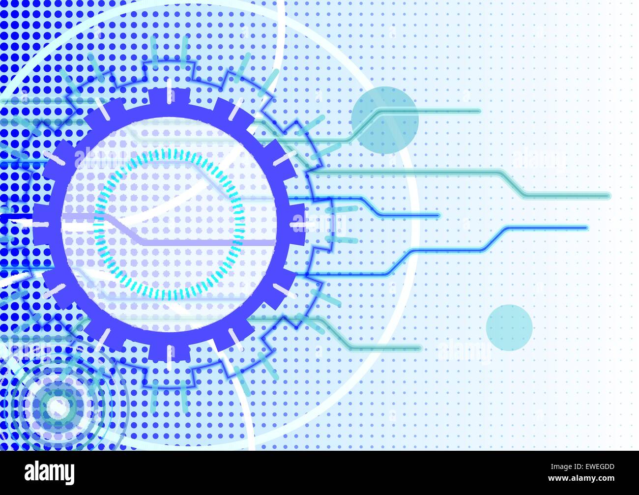 Vector technical abstract background - horizontal format Stock Vector ...
