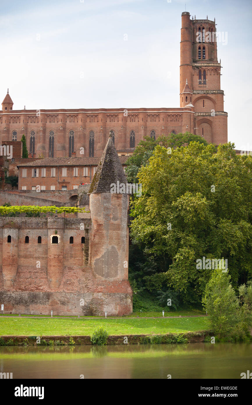 Saint Cecile church in the city of Albi, France. Vertical shot Stock ...