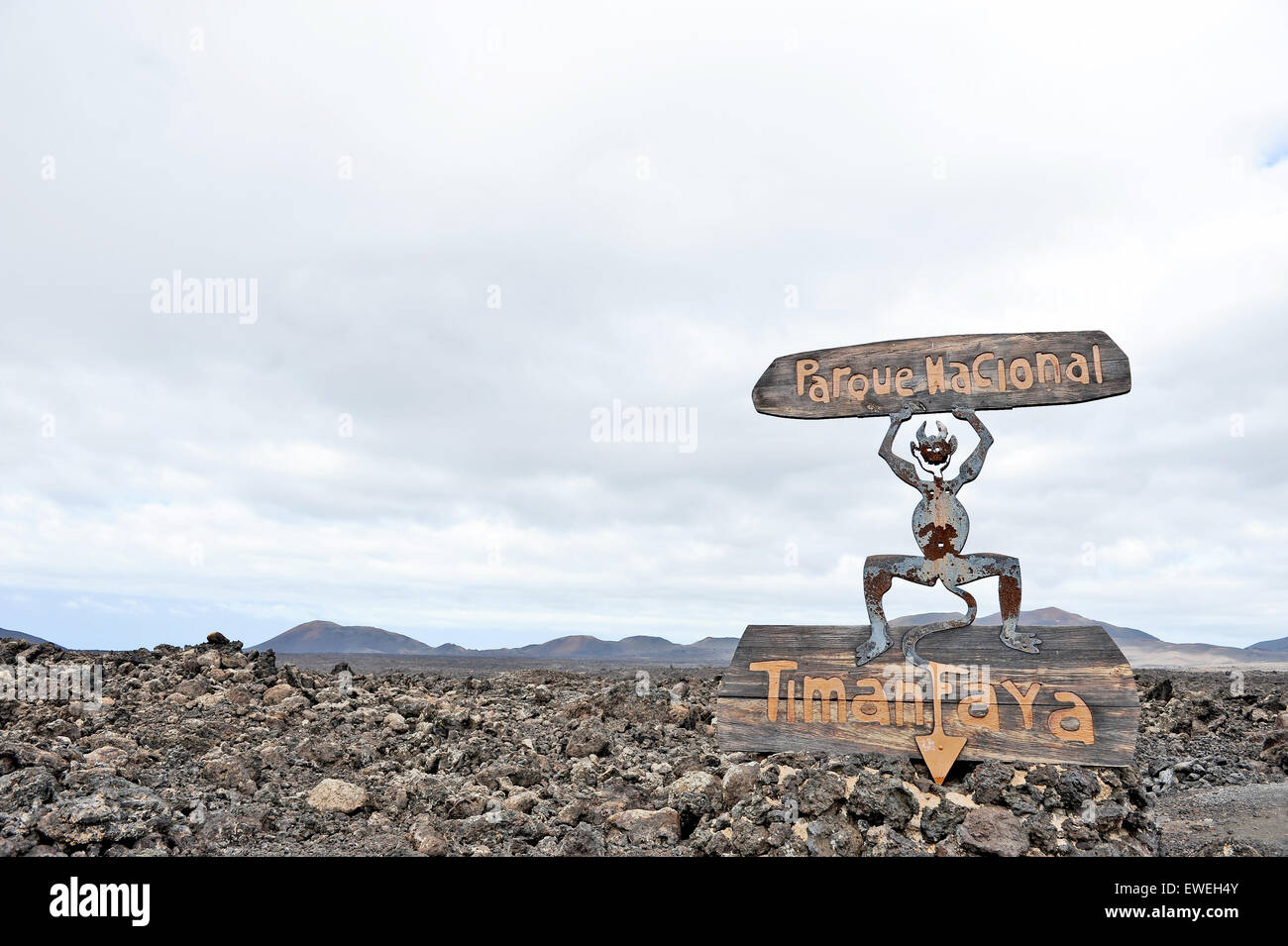 Symbol of the national park of timanfaya hi-res stock photography and ...