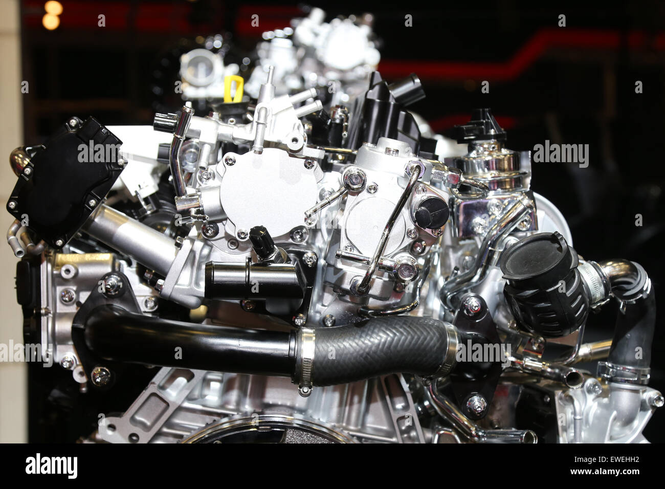 A Car Engine out Car Stock Photo - Alamy