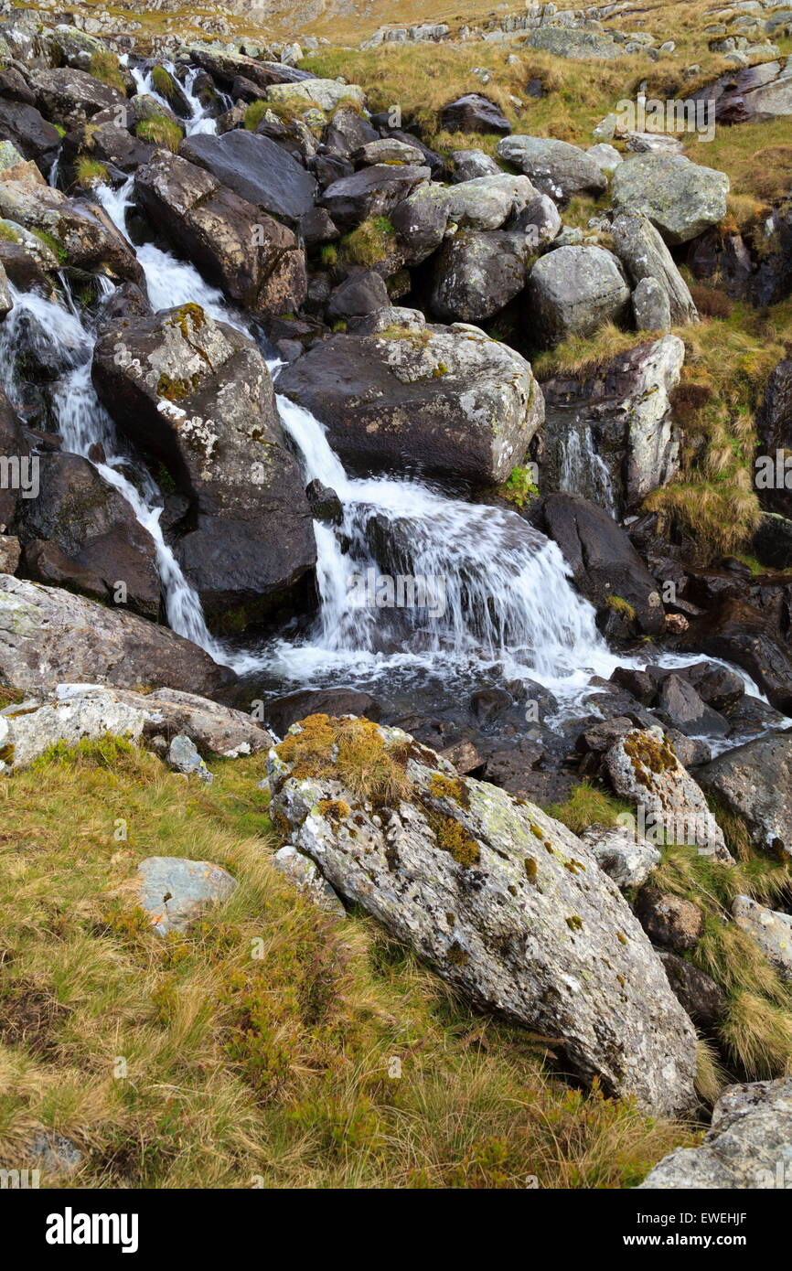 Small mountain stream in Snowdonia Stock Photo - Alamy
