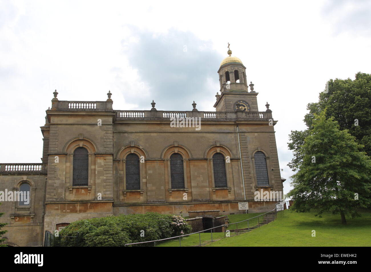 Beautiful stone built Church with wonderful stained glass windows ...