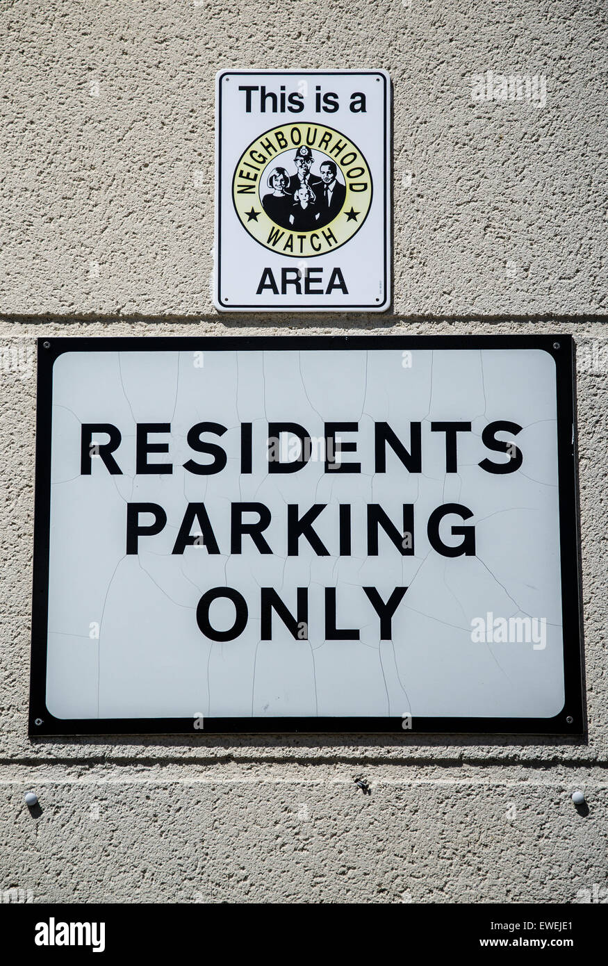 Residents parking hi-res stock photography and images - Alamy