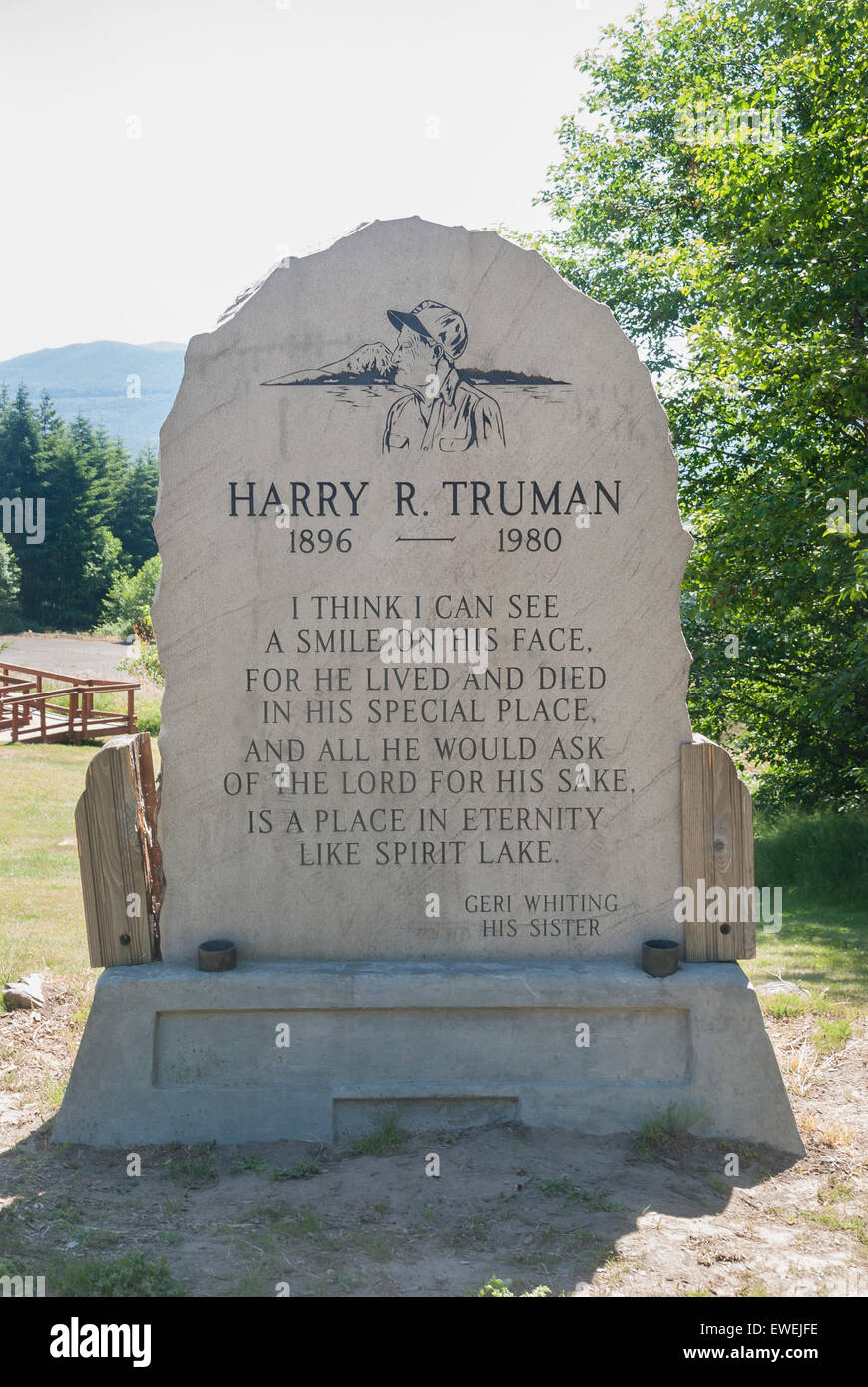 Harry r truman mt st helens hi-res stock photography and images - Alamy