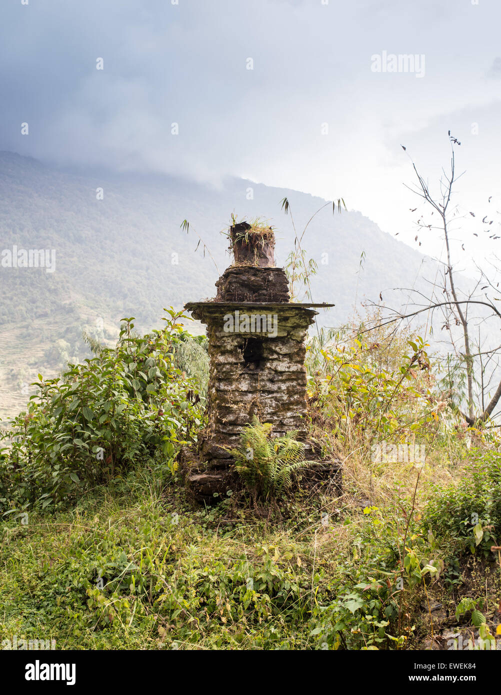 Temple on top of mountain Stock Photo - Alamy