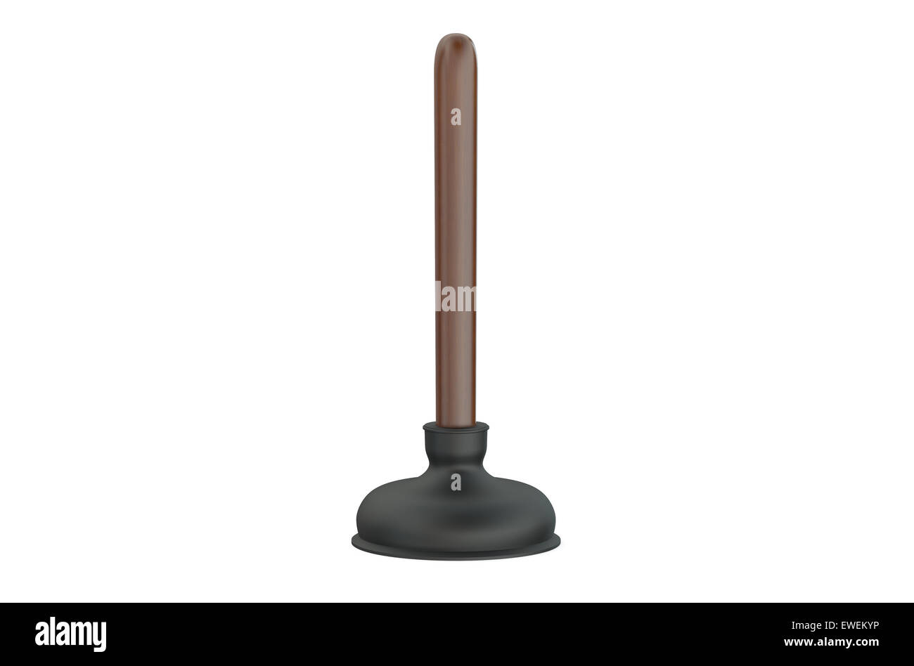 plunger closeup isolated on white background Stock Photo - Alamy