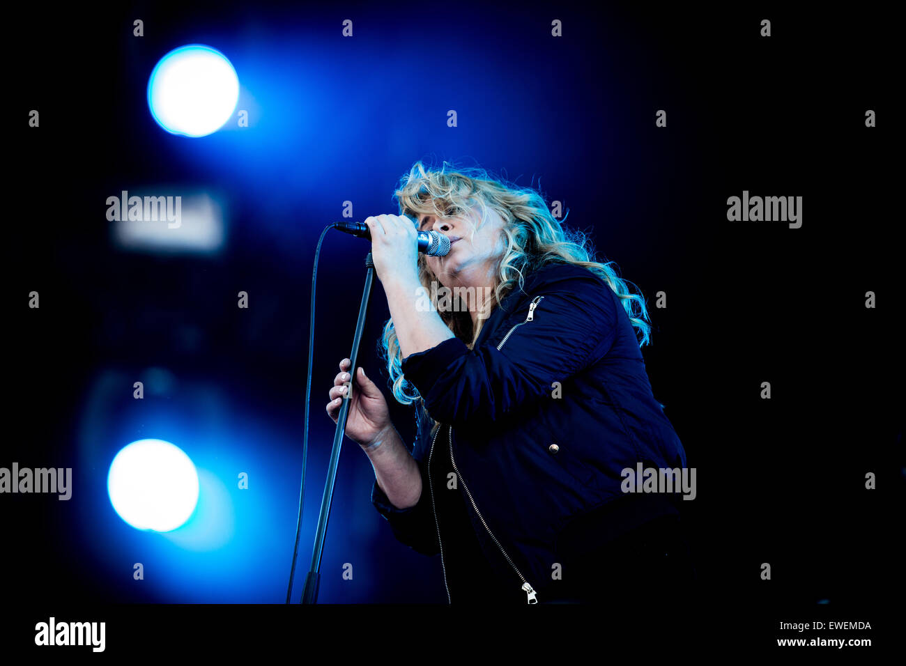 Anouk performs live at Pinkpop Festival 2015 in Landgraaf Netherlands ...