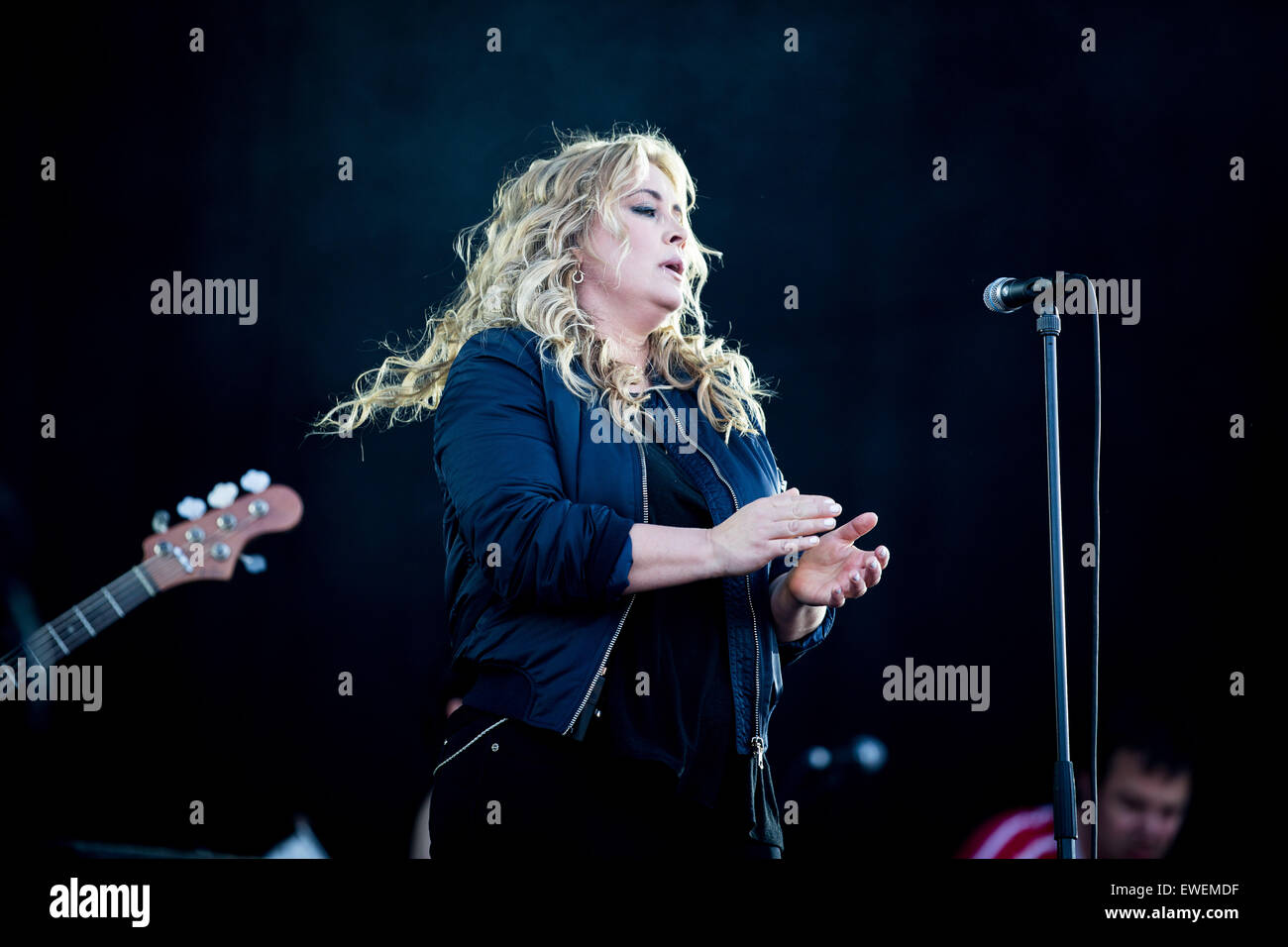 Anouk performs live at Pinkpop Festival 2015 in Landgraaf Netherlands ...
