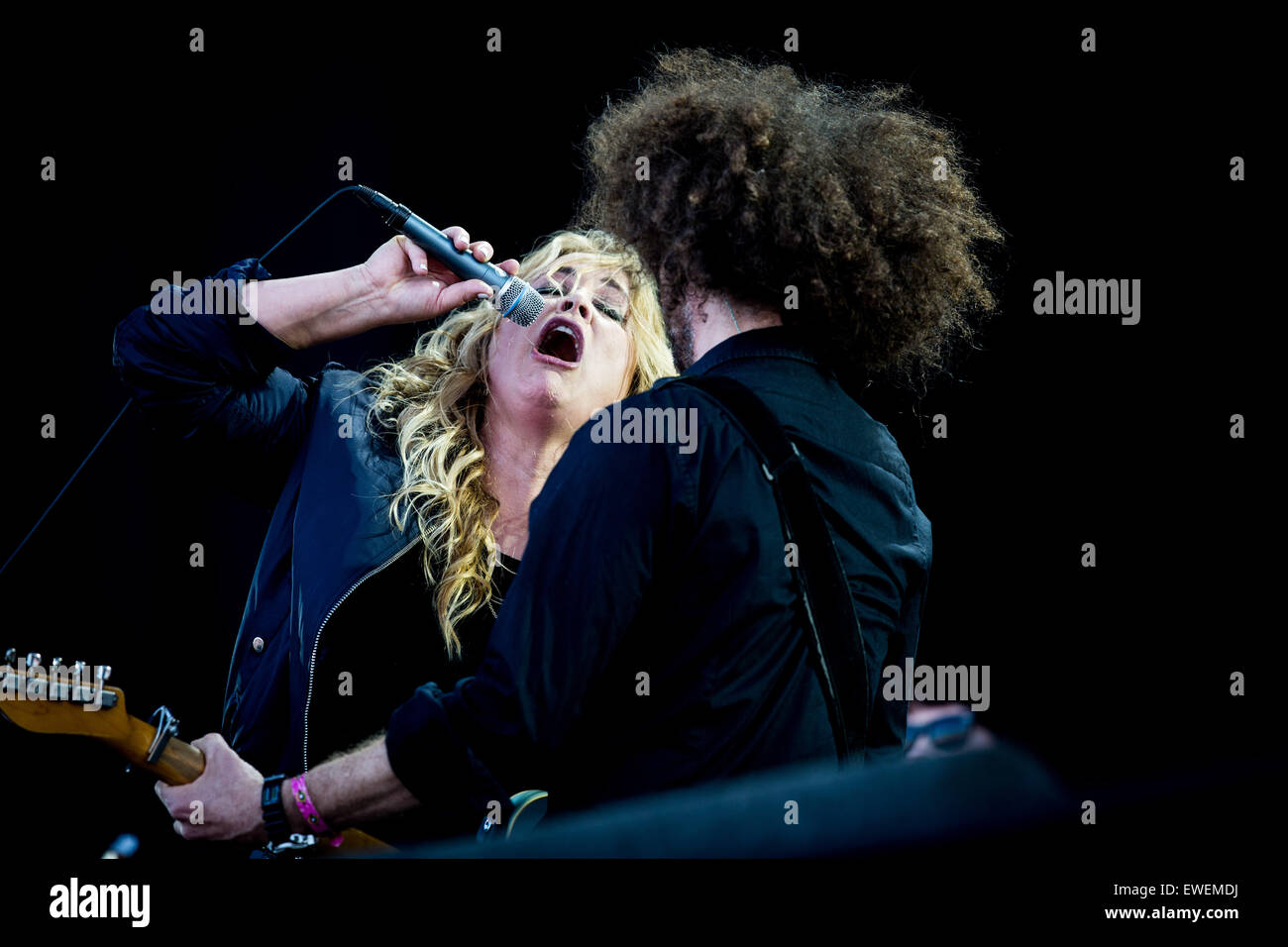 Anouk performs live at Pinkpop Festival 2015 in Landgraaf Netherlands ...