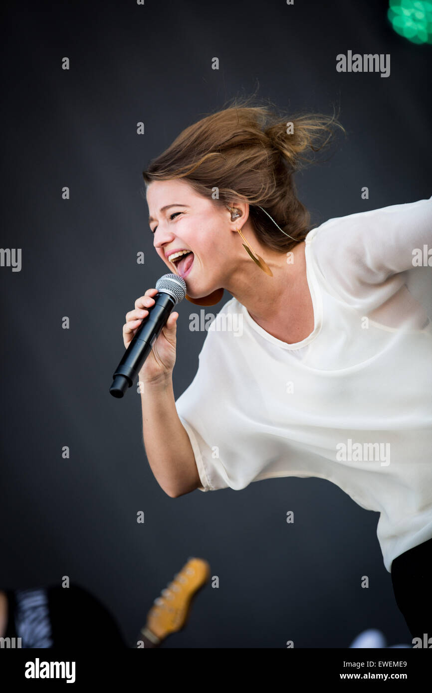 Selah Sue performs live at Pinkpop Festival 2015 in Landgraaf ...