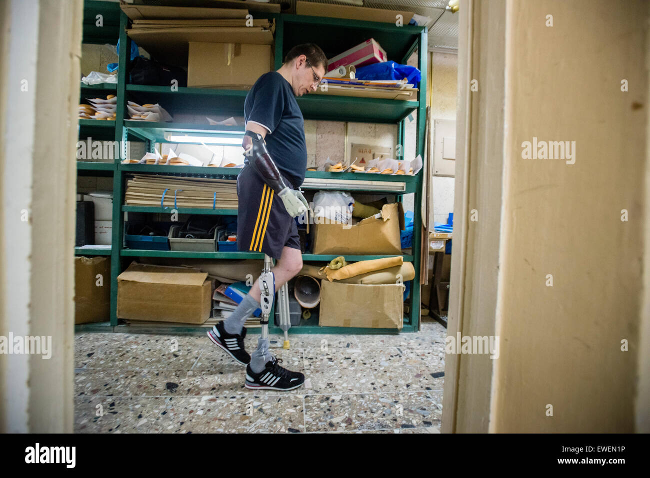 Stuzhenko Vasyl, who lost his arm and a leg during fighting near ...