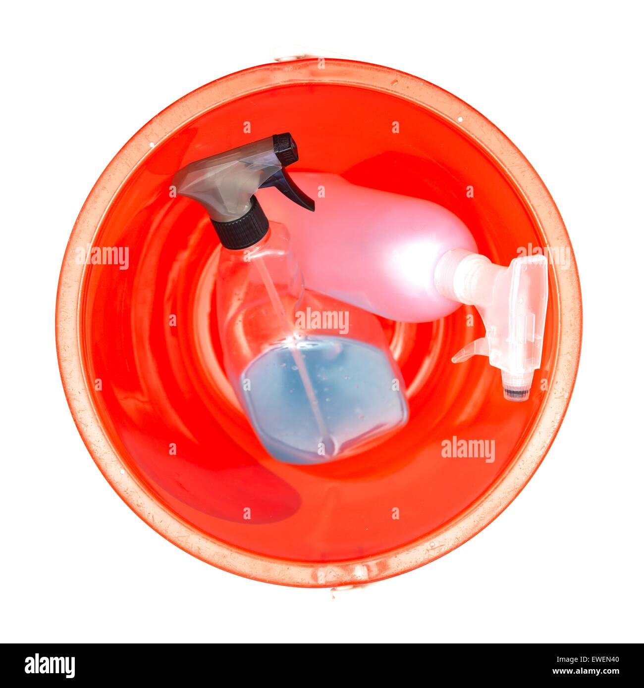 A close up shot of cleaning products Stock Photo - Alamy