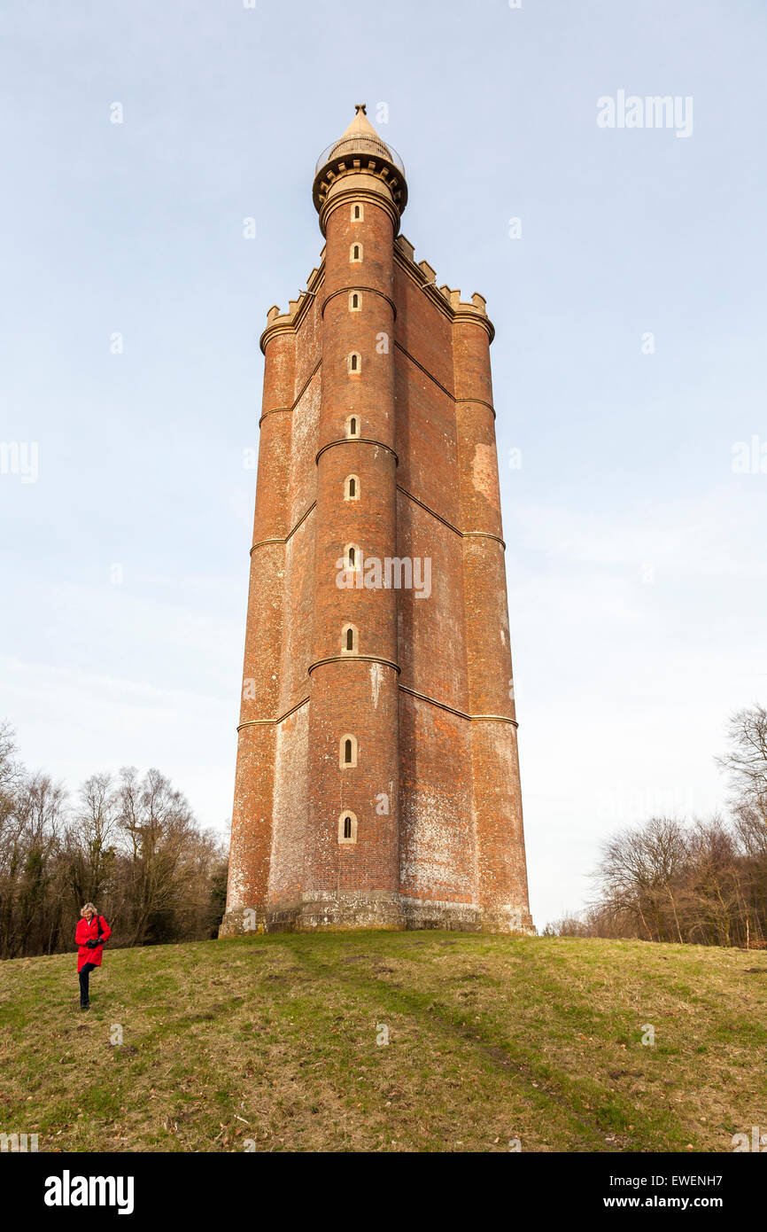 Sightseeing: King Alfred's Tower, or Stourton Tower, a landmark brick ...