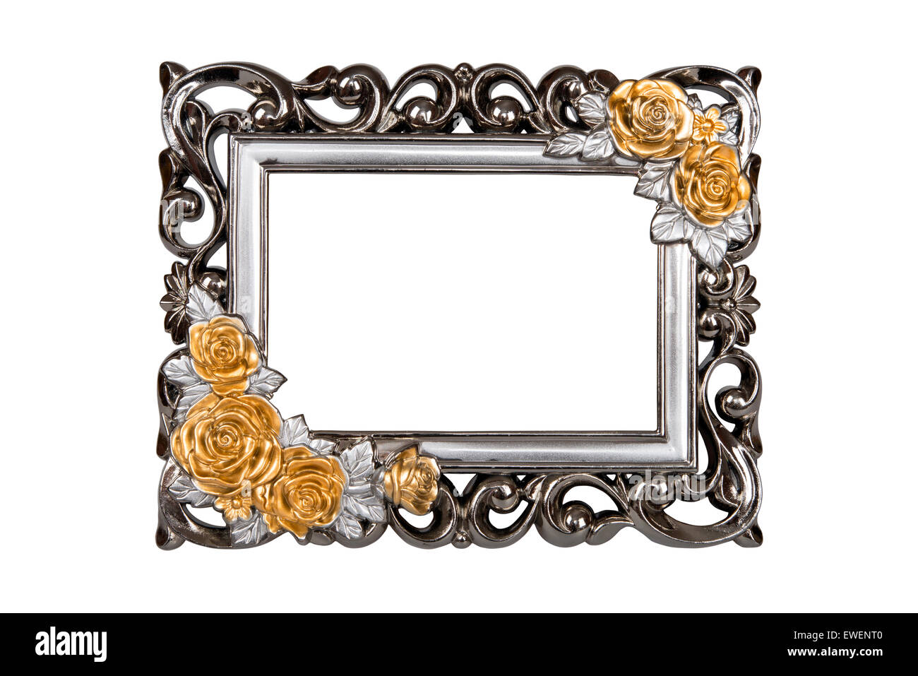 Old carving wood frame flower hi-res stock photography and images - Alamy