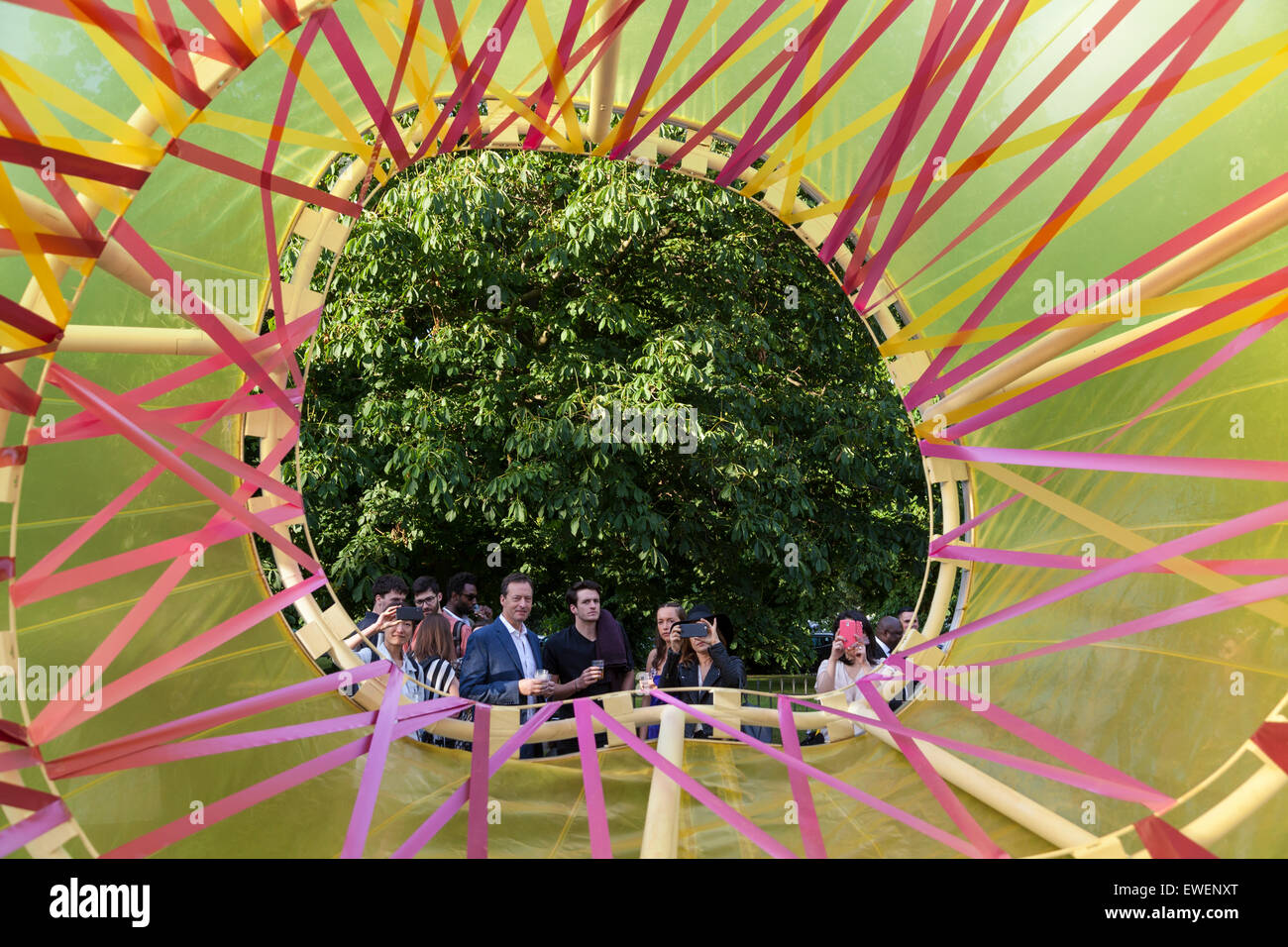 London, UK. 23rd June, 2015. The Serpentine Gallery's annual Pavilion ...