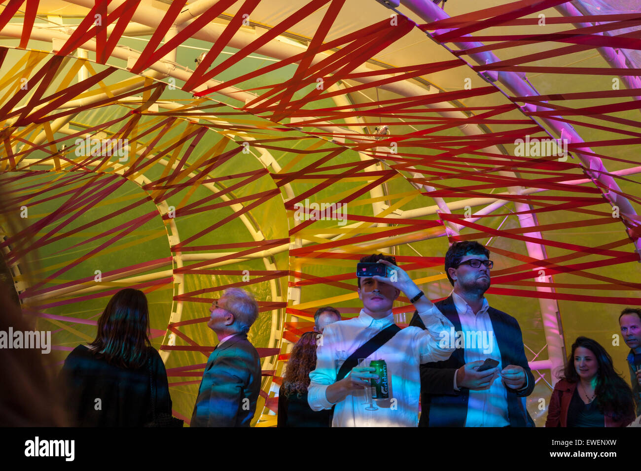 London, UK. 23rd June, 2015. The Serpentine Gallery's annual Pavilion ...