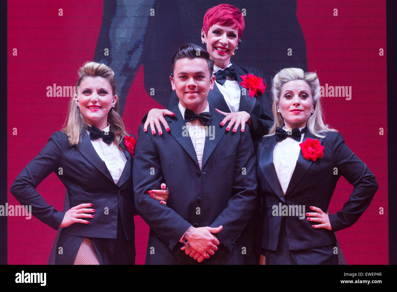 L-R: Georgina Hagen, Ray Quinn, Rachel Stanley and Louise Dearman. UK ...