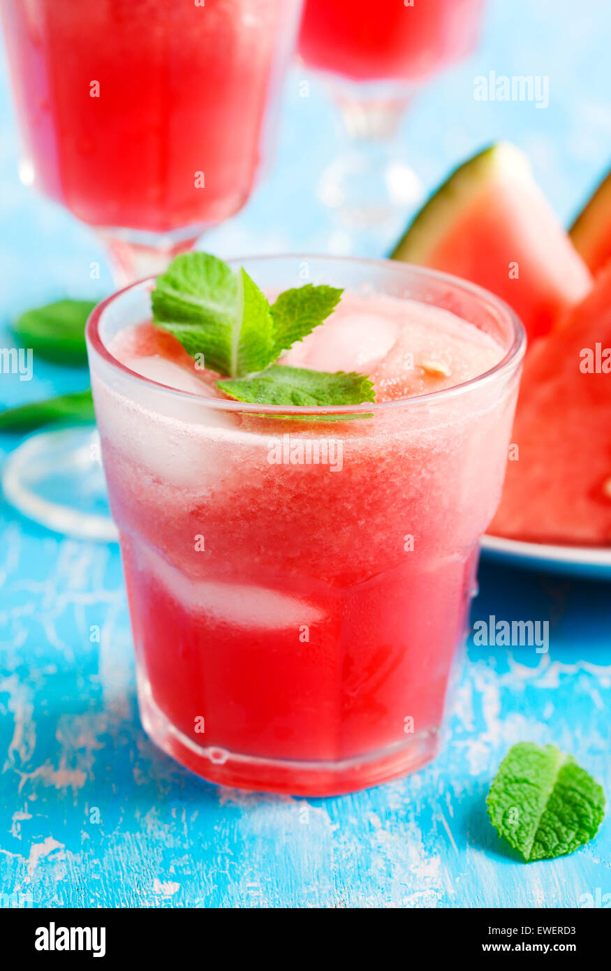 Top view watermelon drink hi-res stock photography and images - Alamy