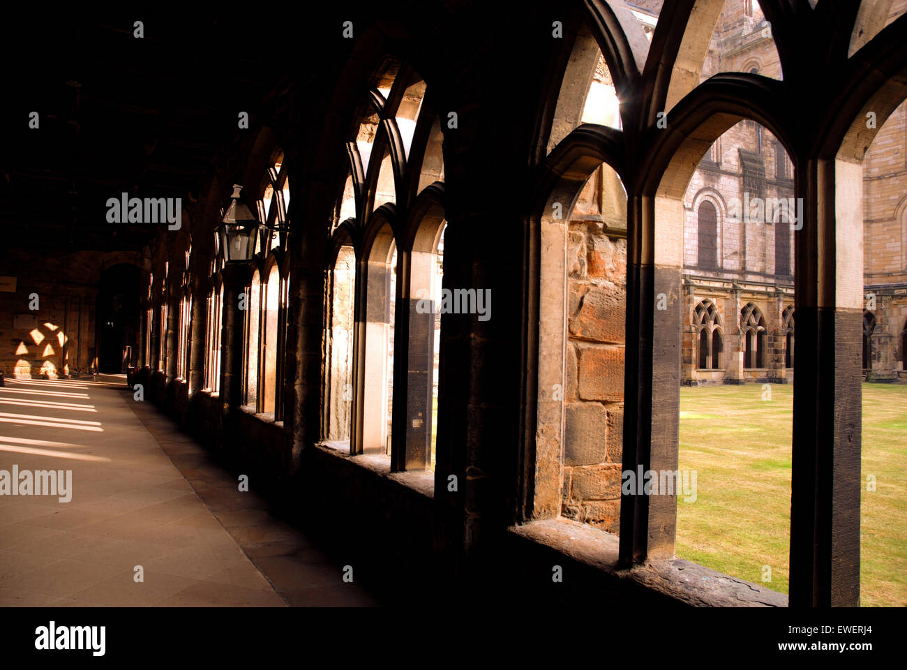 The cloisters, Durham Cathedral Stock Photo - Alamy