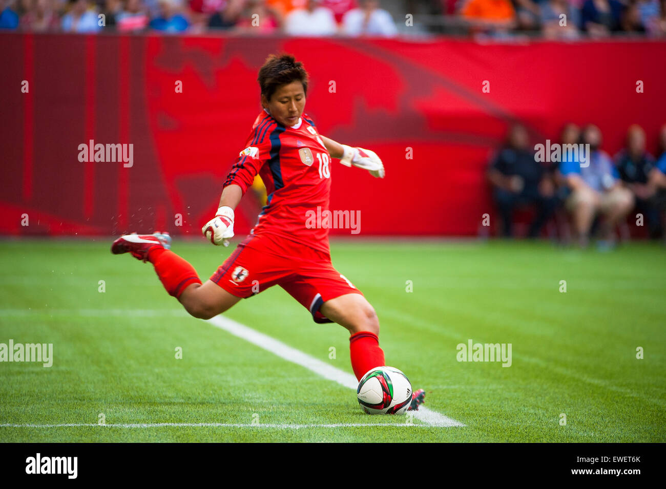 Vancouver, Canada. 23rd June, 2015. Japan goalkeeper Ayumi Kaihori (#18 ...