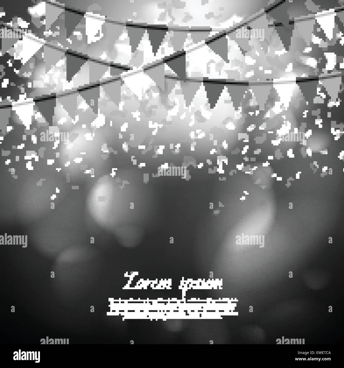 Line party flags confetti Stock Vector Images - Alamy