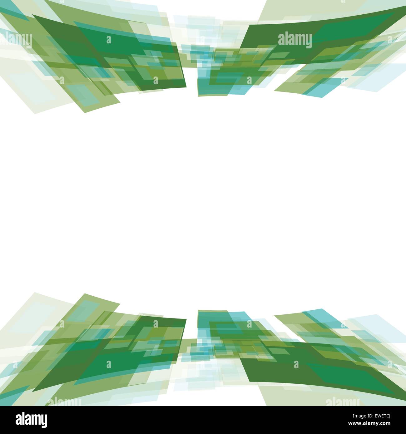 Green motion squares on white. Vector illustration of tech design Stock ...