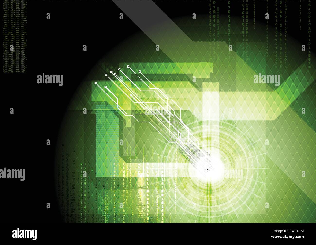 Modern technical green background. Vector elegant template design Stock ...