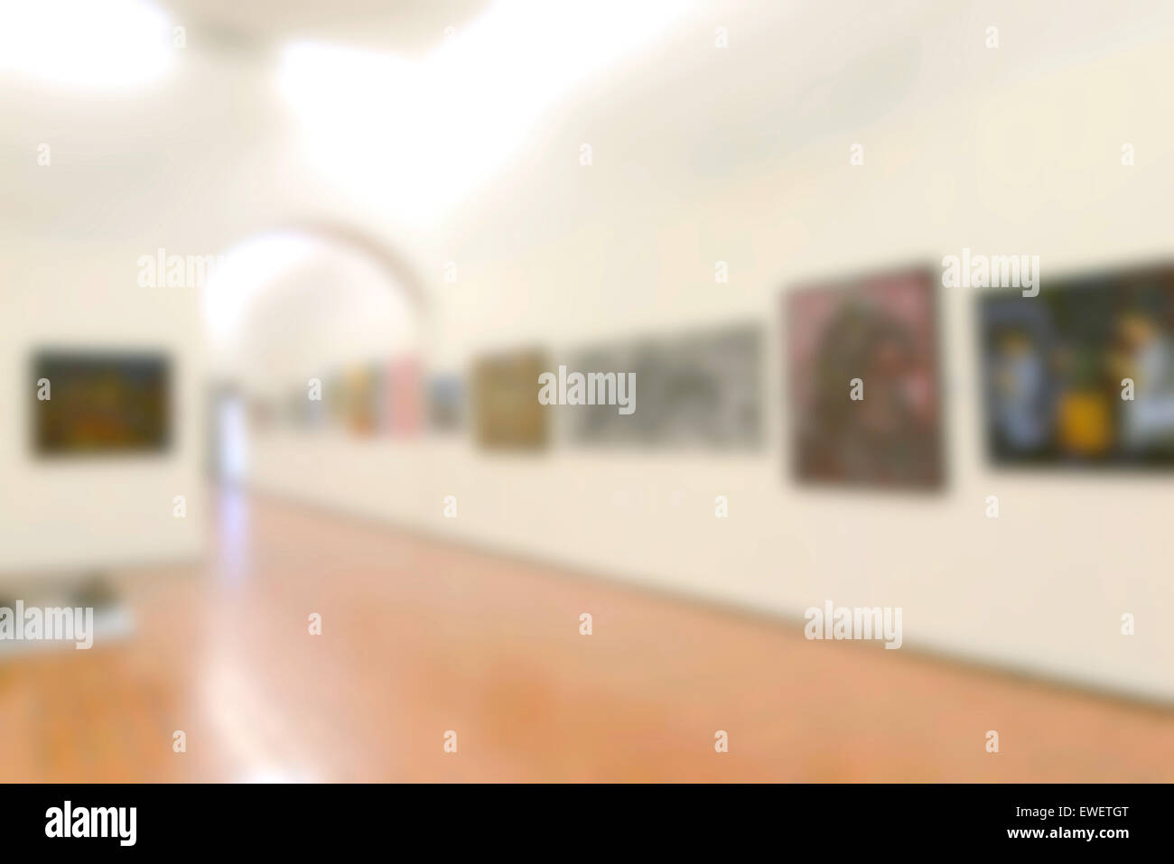 Art gallery generic background. Intentionally blurred editing post ...